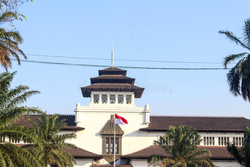 Gedung Sate is One of the Historical Buildings in Indonesia Editorial ...