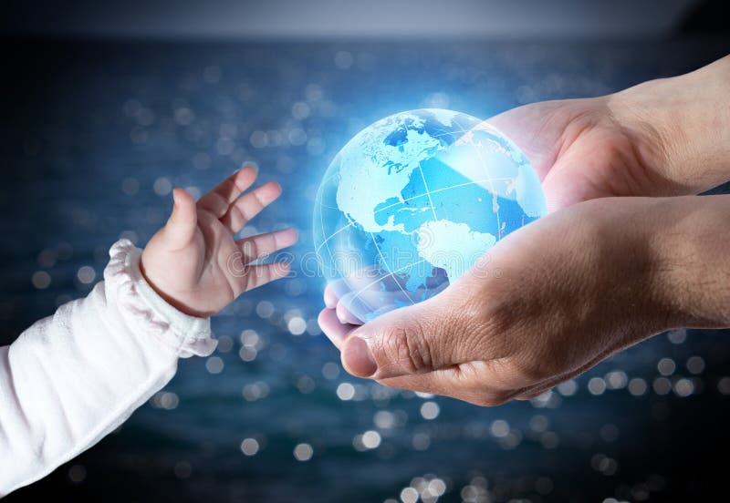 Geef De Wereld De Nieuwe Generatie - De V.S. Stock Afbeelding - Image ...