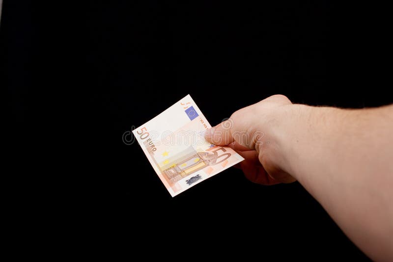 Geld geven stock foto. Image of contant, euro, vingers - 619448