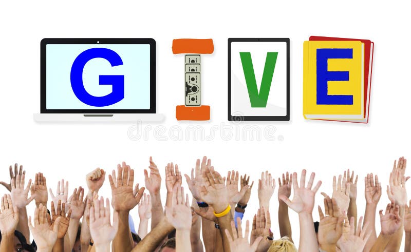 Geef Word Van Het De Liefdadigheidsontwerp Van De Schenkingenhulp ...