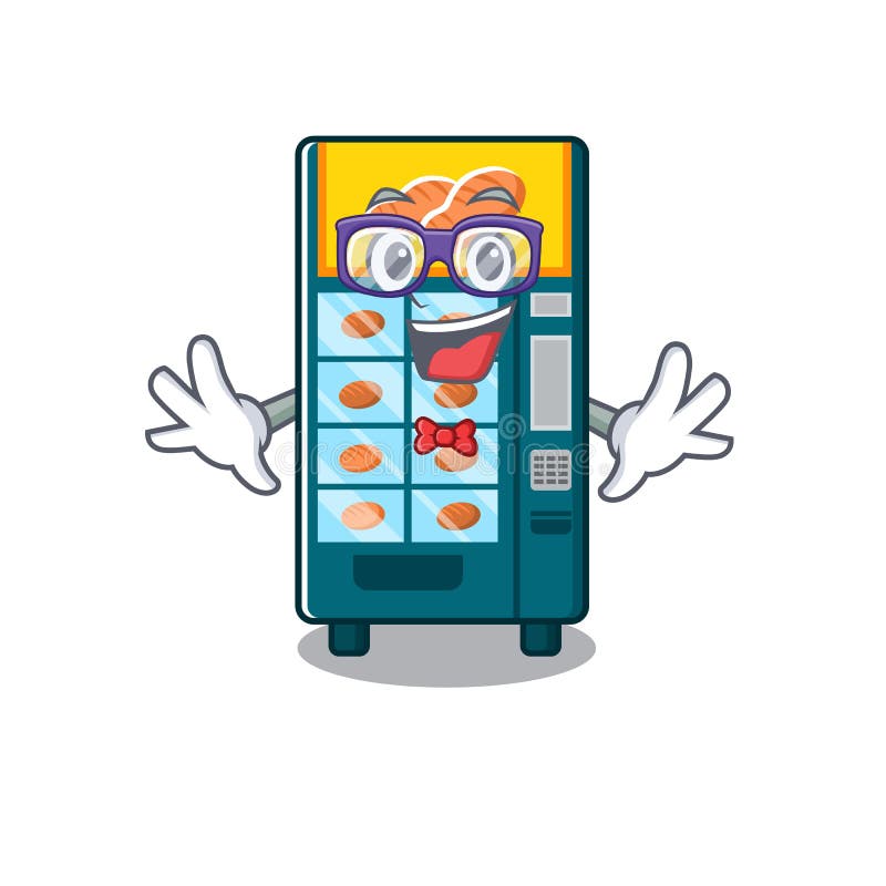 Geek Bakery Vending Machine in Character Shape Stock Vector ...