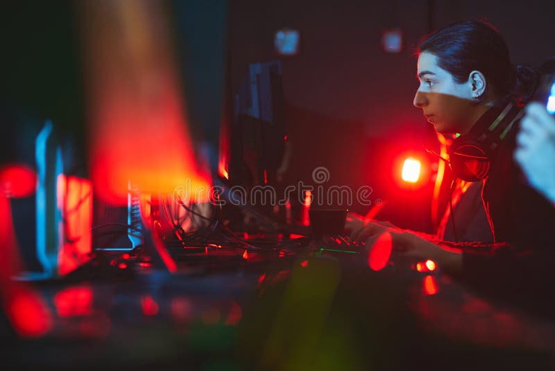 Geek boy in computer club stock photo. Image of adult - 153360756