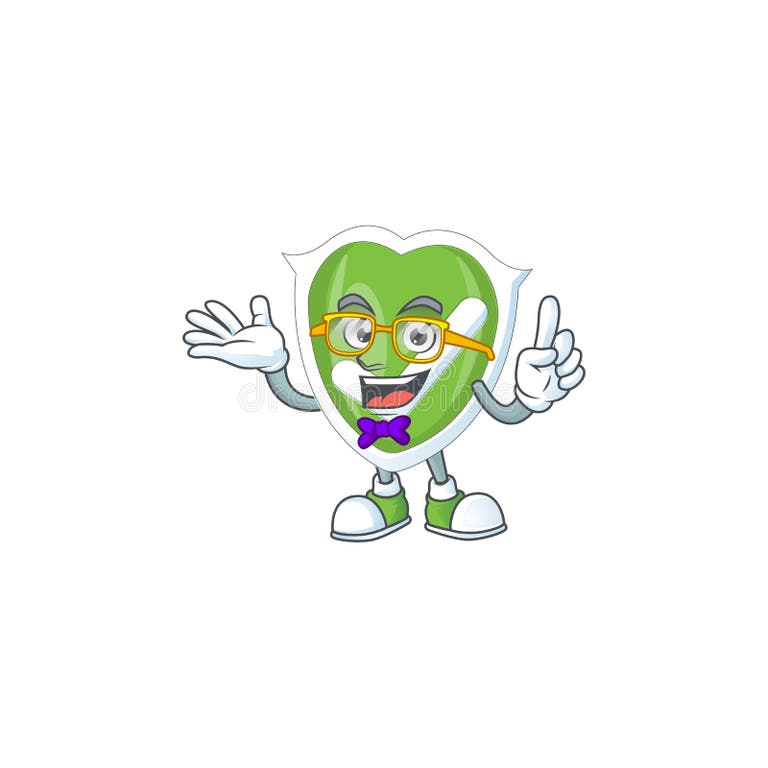 Geek Checkmark Shield with Character a Mascot Stock Vector ...