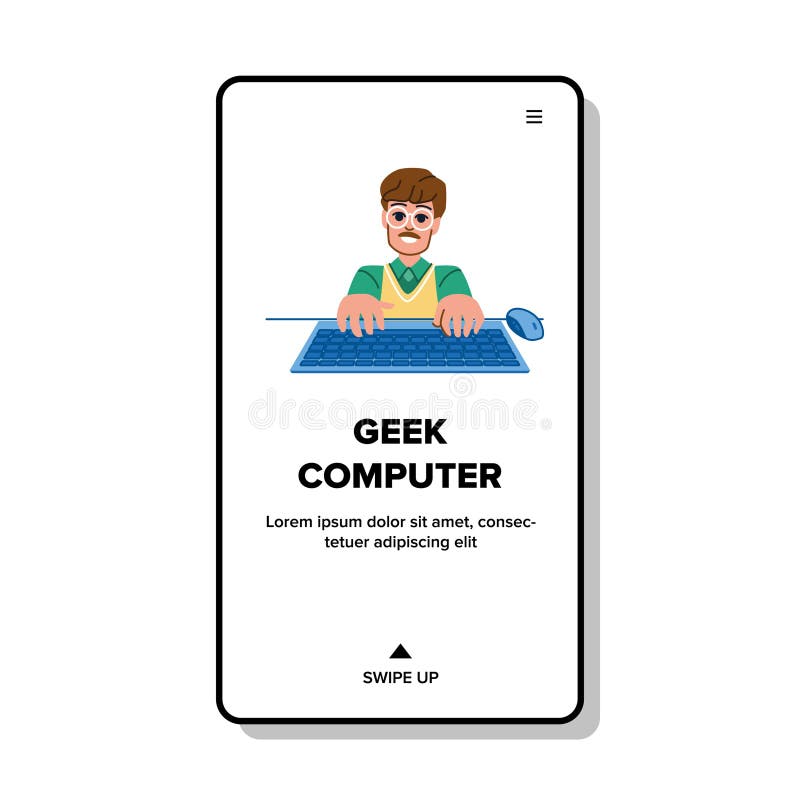 Geek computer vector stock vector. Illustration of vector - 270375069 Geek computer vector stock vector. Illustration of vector - 270375069