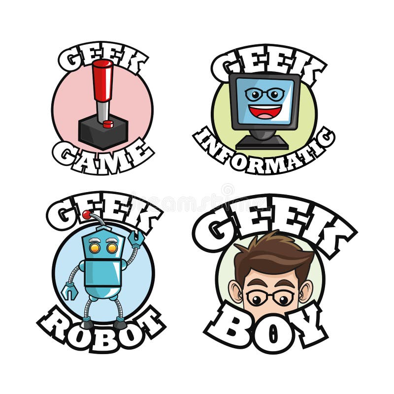 Geek Design, Identity Concept, Vector Illustration Stock Vector ...