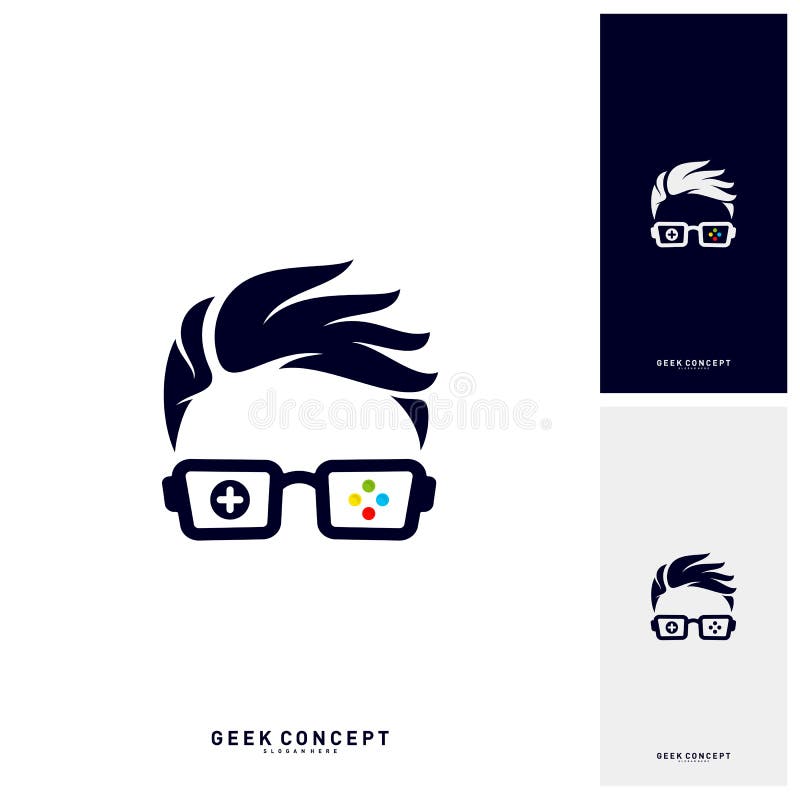 Geek Games Leaf Logo Concept Vector. Game Geek Logo Template - Vector ...