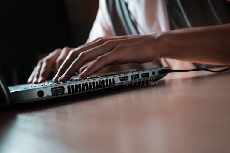 Geek Guy is Learning New Technologies, Programming, and Computer Modeling. Stock Photo - Image ...