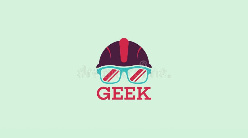 Geek Logo Design Template Vector Stock Vector - Illustration of light ...