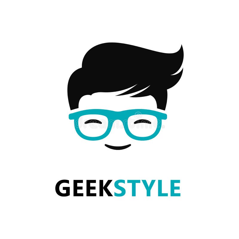 Geek Logo Icon Vector Design Illustration Stock Vector - Illustration ...