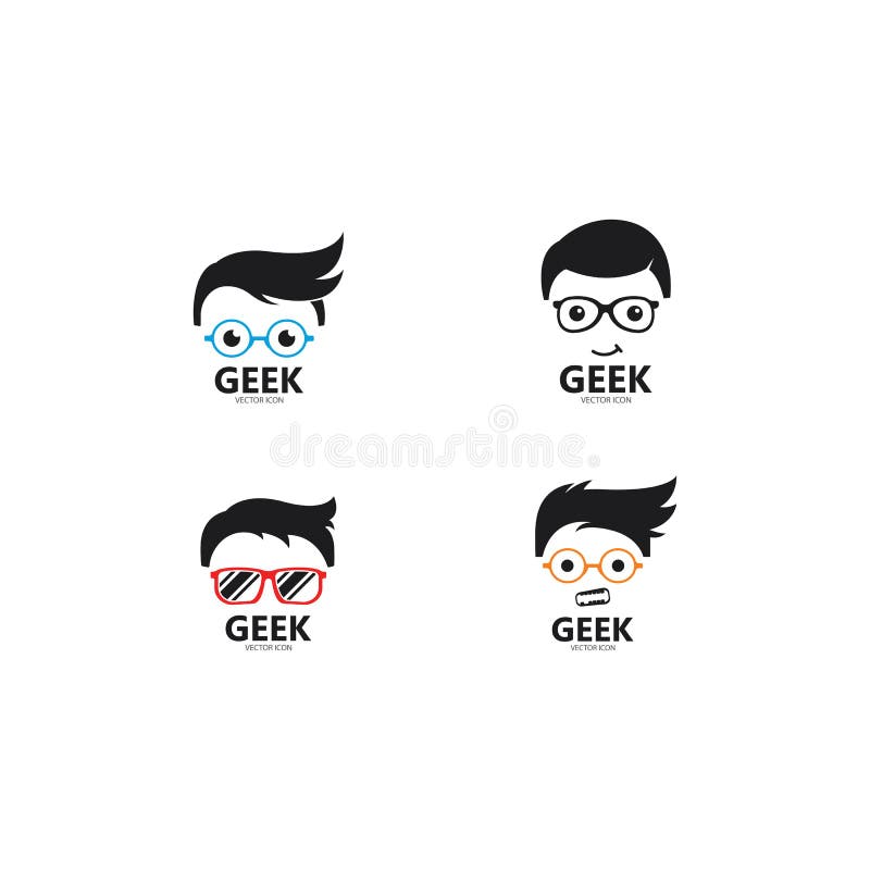 Geek Logo,Vector Logo stock vector. Illustration of idea - 154154924