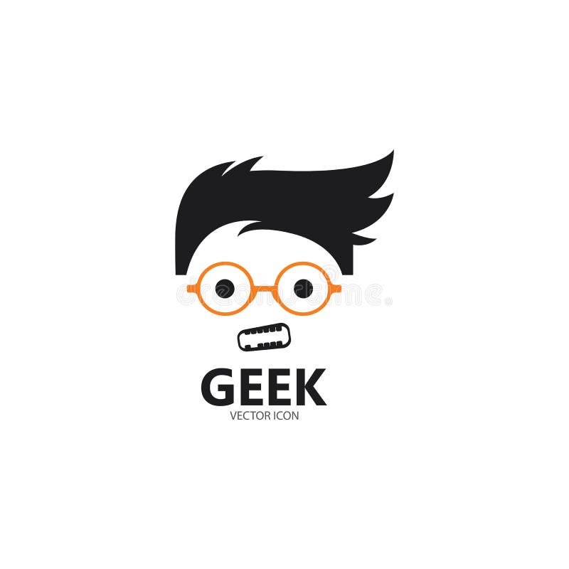 Geek Logo,Vector Logo stock vector. Illustration of concept - 154154927
