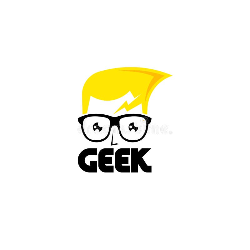 Geek Logo Vector Template. Geek Logo Character Stock Vector ...