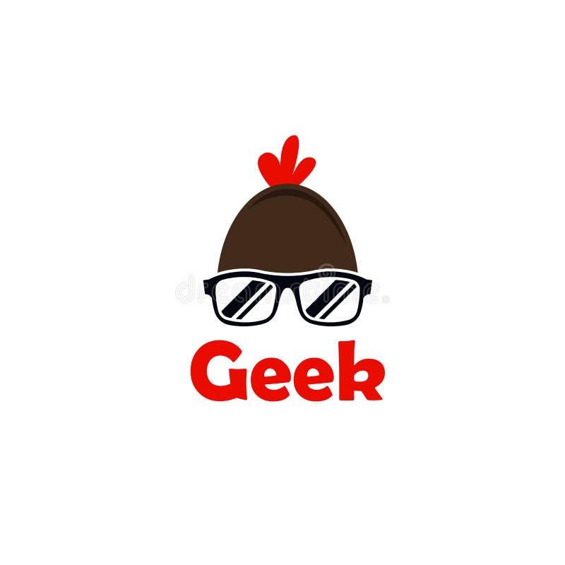 Geek Logo Set. Geek Logo Template. Geek Head Logo Set Vector. Stock ...