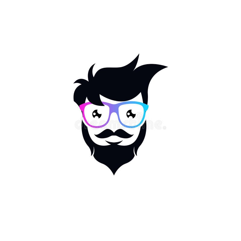 Geek Logo Vector Template. Geek Logo Character Stock Illustration ... Geek Logo Vector Template. Geek Logo Character Stock Illustration ...