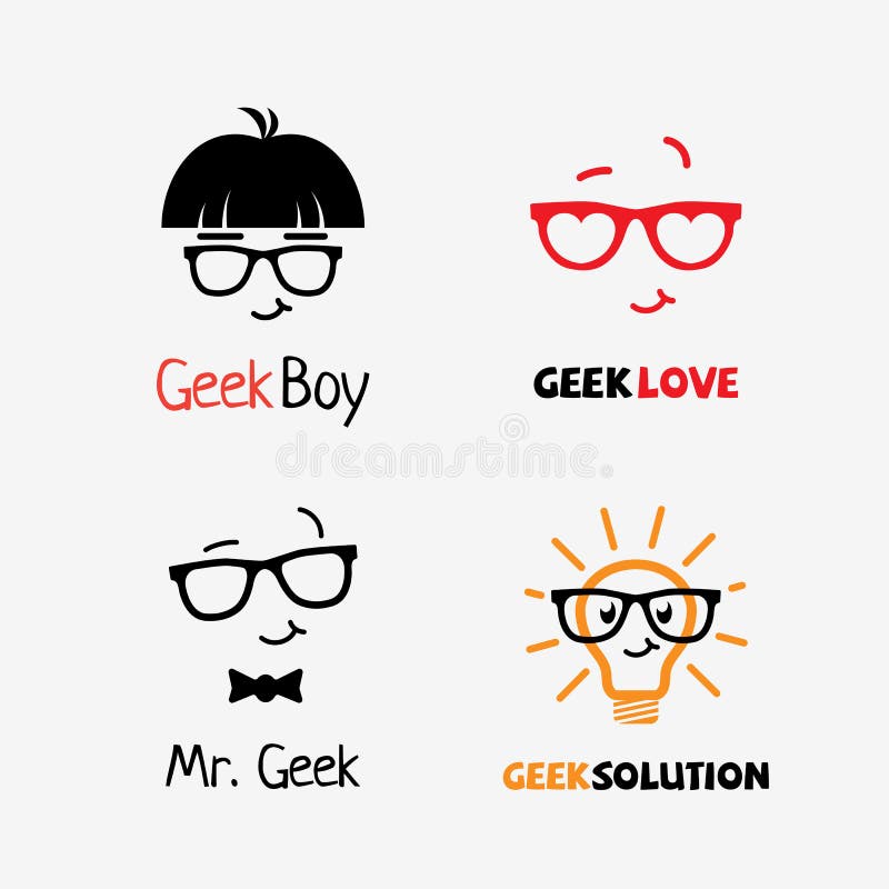 Geek logos stock vector. Illustration of gamer, baby - 71340520