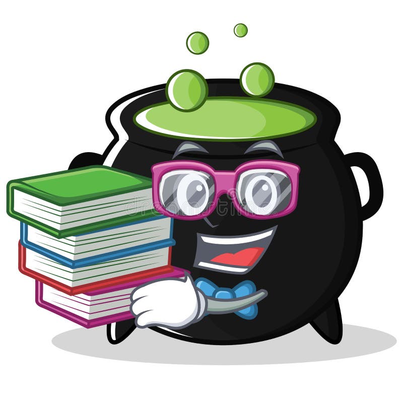 Geek Magic Cauldron Character Cartoon Stock Vector - Illustration of ...