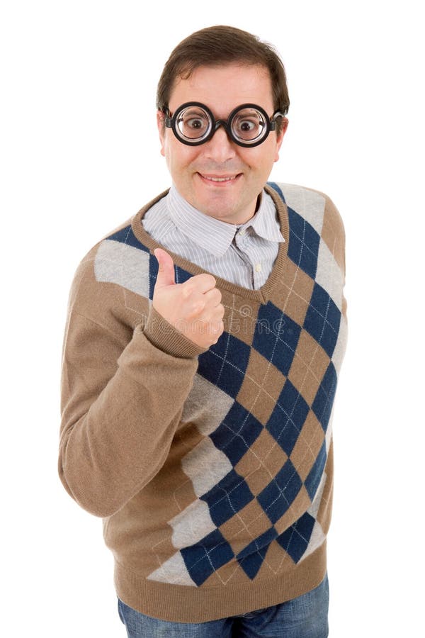 Geek man stock image. Image of nerd, fashion, eccentric - 83420221