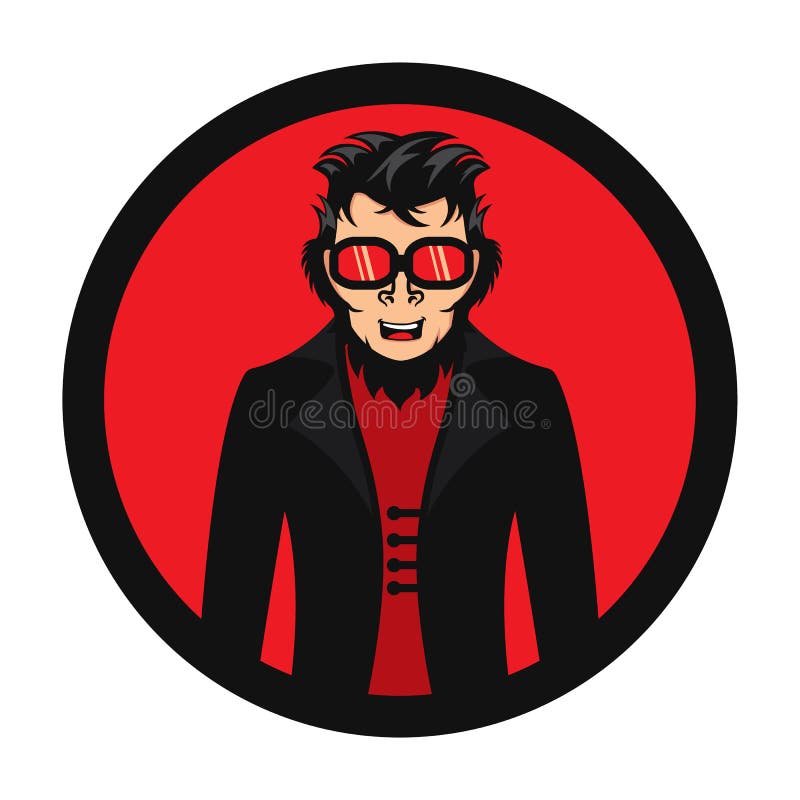 Geek Monkey Mascot Logo Design. Stock Vector - Illustration of icon ...