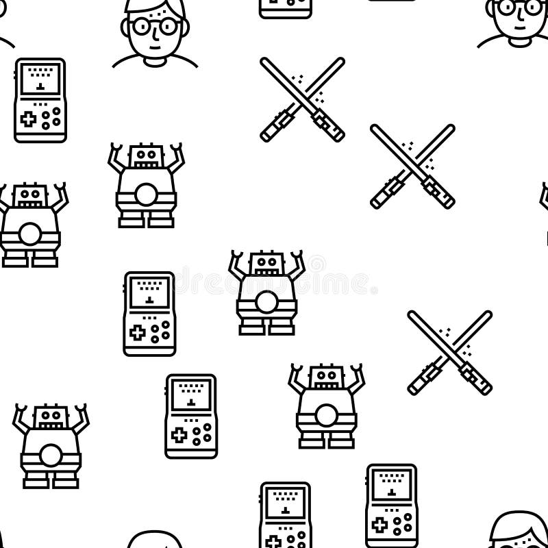 Gamer Pattern Stock Illustrations – 3,631 Gamer Pattern Stock ...