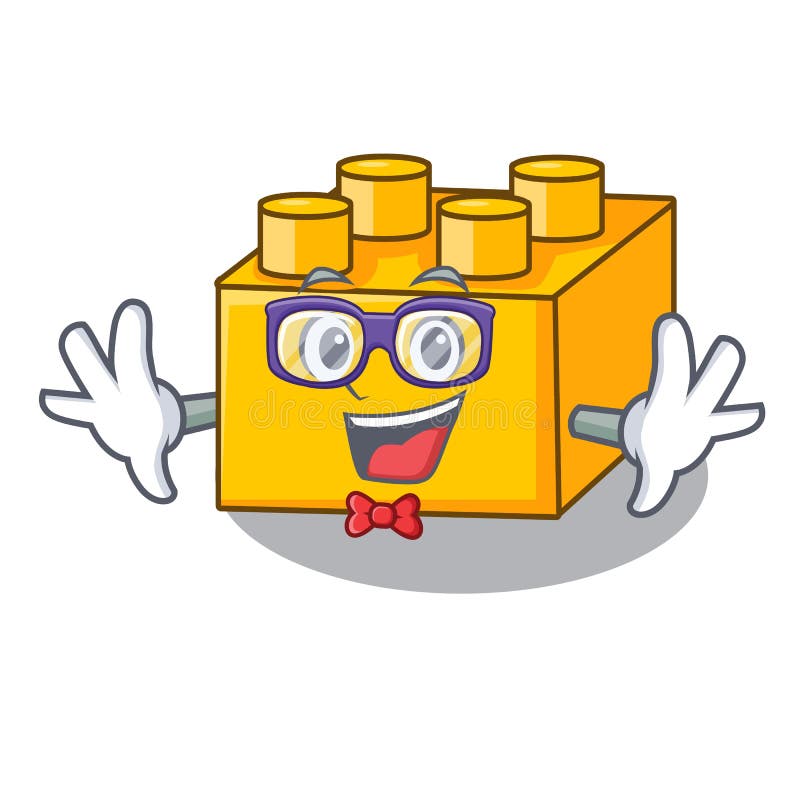 Geek Plastic Shaped Toy on Constructi Character Stock Vector ...