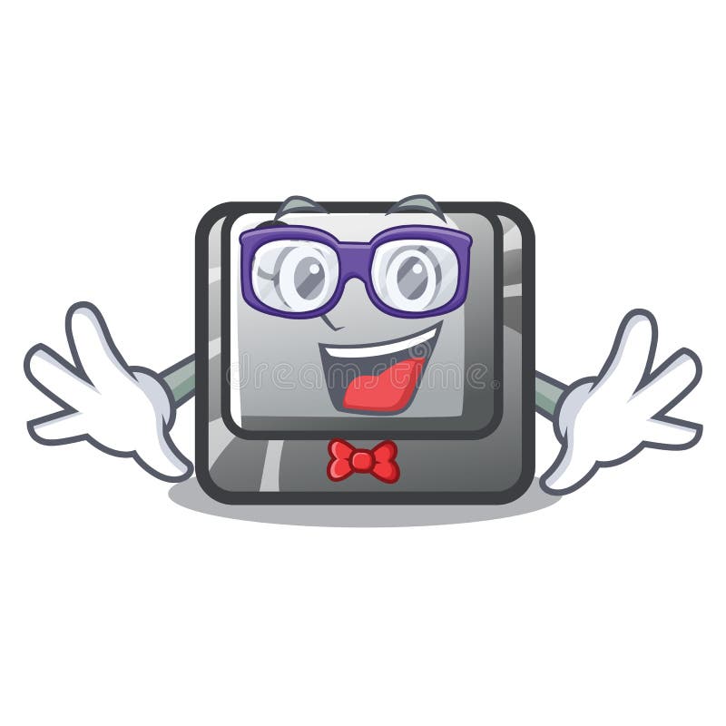 Geek Q Button on the Cartoon Keyboard Stock Vector - Illustration of ...