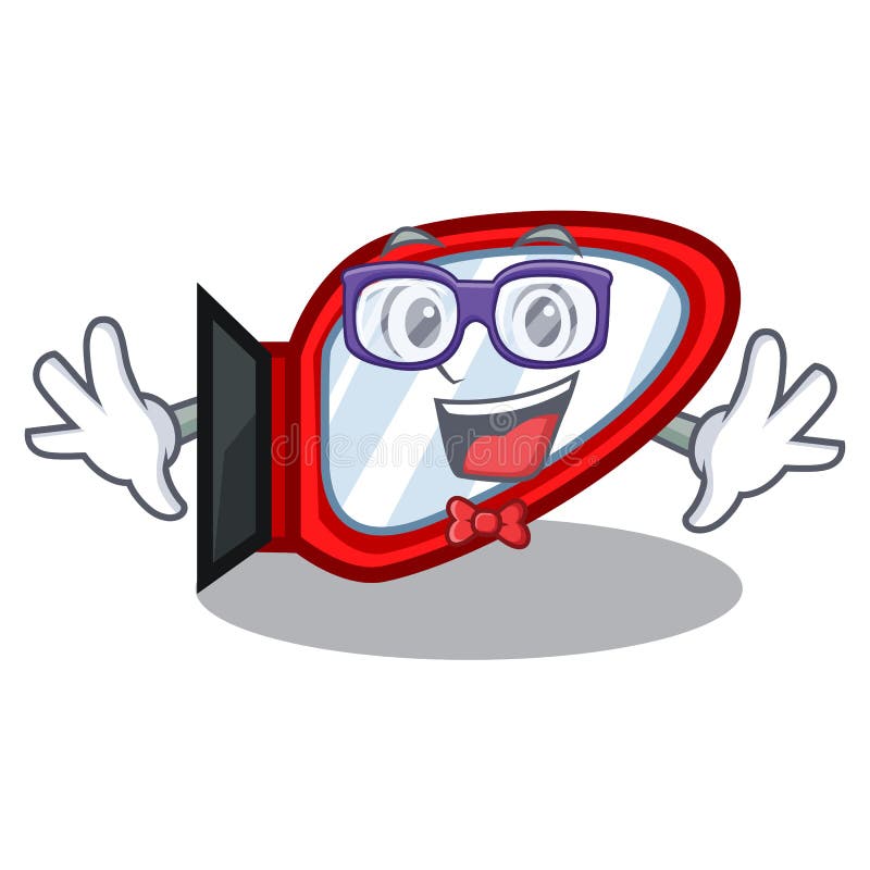 Geek Side Mirror in the Cartoon Shape Stock Vector - Illustration of ...