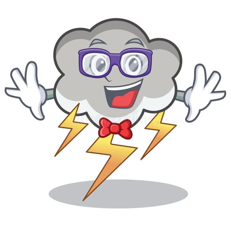 Professor Thunder Cloud Character Cartoon Stock Vector - Illustration ... Professor Thunder Cloud Character Cartoon Stock Vector - Illustration ...