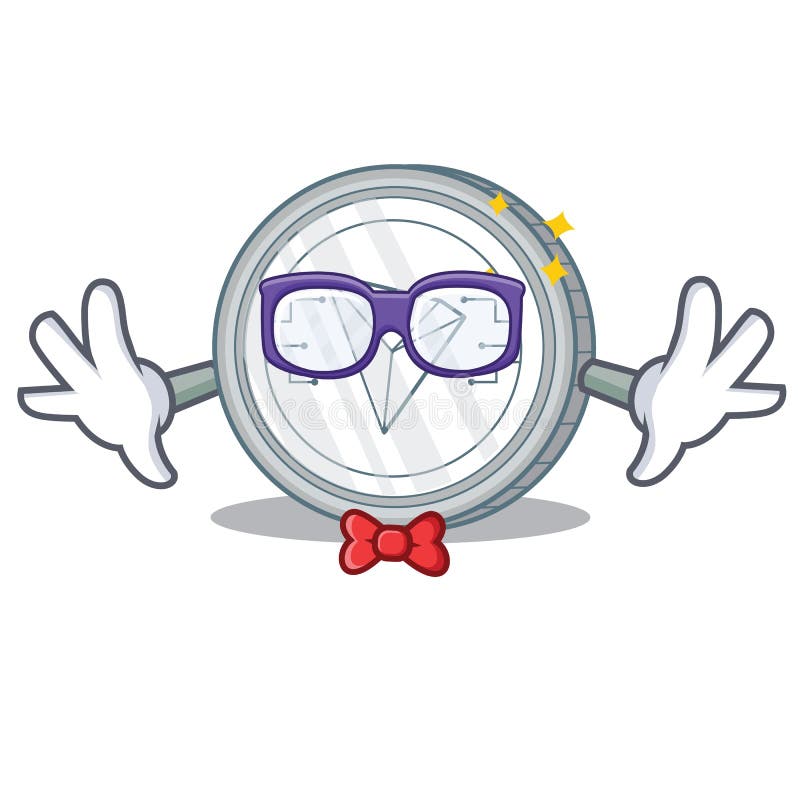 Geek Tron Coin Character Cartoon Stock Vector - Illustration of ...