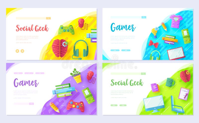 It Geeks Brochure Card Set. Office Professional Developer Template of ...