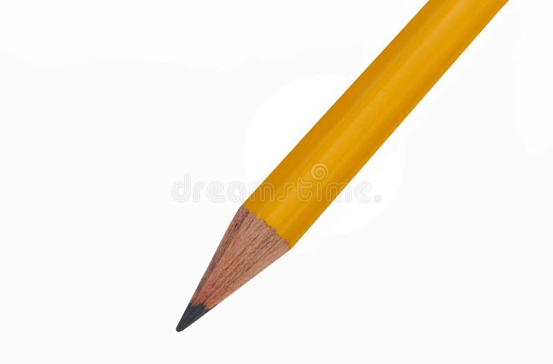 Geel Potlood stock afbeelding. Image of schrijf, handtekening - 15918093