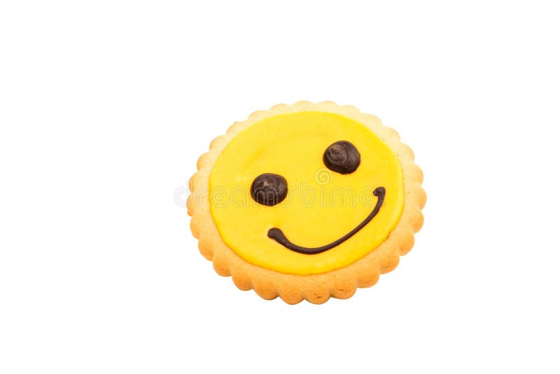 Het koekje van Smiley stock foto. Image of heerlijk, rood - 25552222