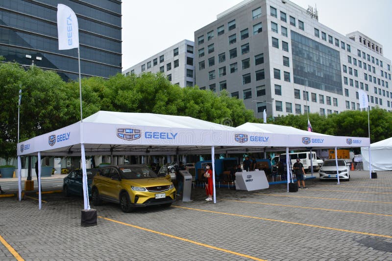 Geely Car Booth Display at Autofest Test Drive in Pasay, Philippines ...