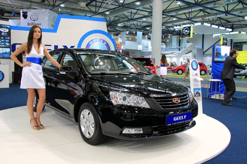 Geely Emgrand editorial stock image. Image of mobile - 37458179