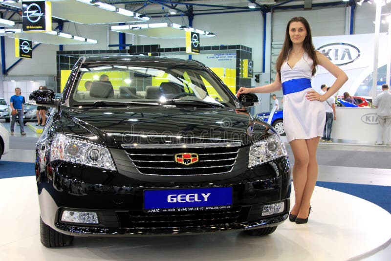 Geely Emgrand editorial stock photo. Image of drive, female - 37458853
