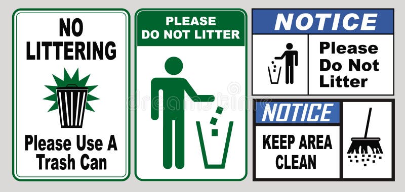 Geen Het Een Rommel Maken Van Stock Illustratie - Illustration of ...