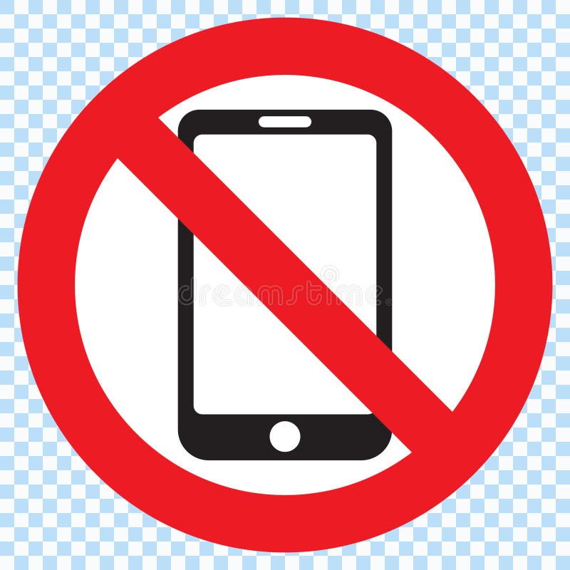 Geen Mobiele Telefoon Toegestaan Teken Stock Illustratie - Illustration ...