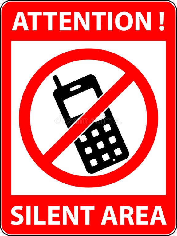 Verboden Telefoonsymbool, Symbool Voor Het Verbod Op Telefoons. Vector ...