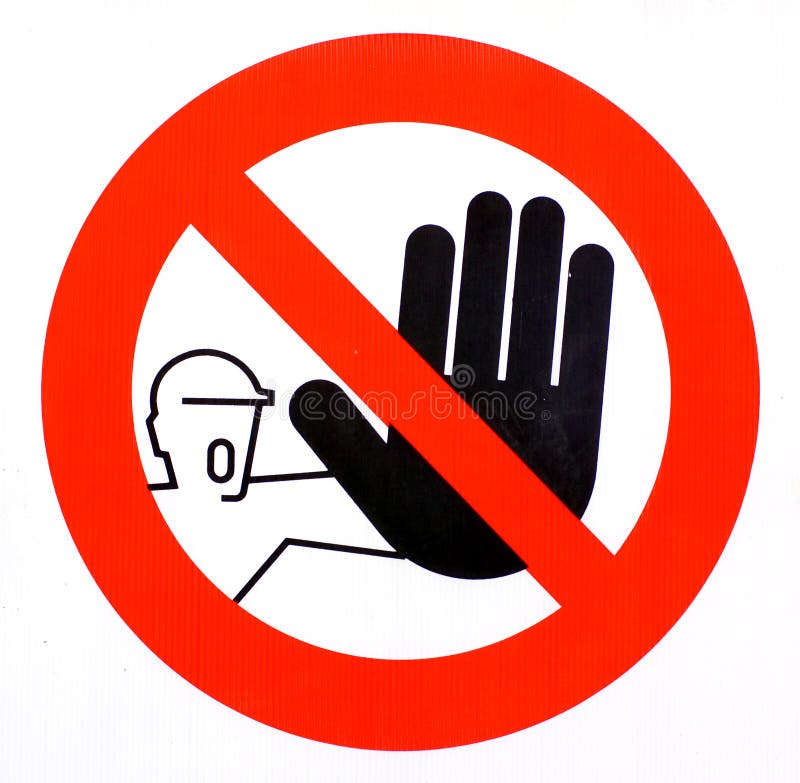 Geen toegang stock afbeelding. Image of bouw, signaal - 16469447