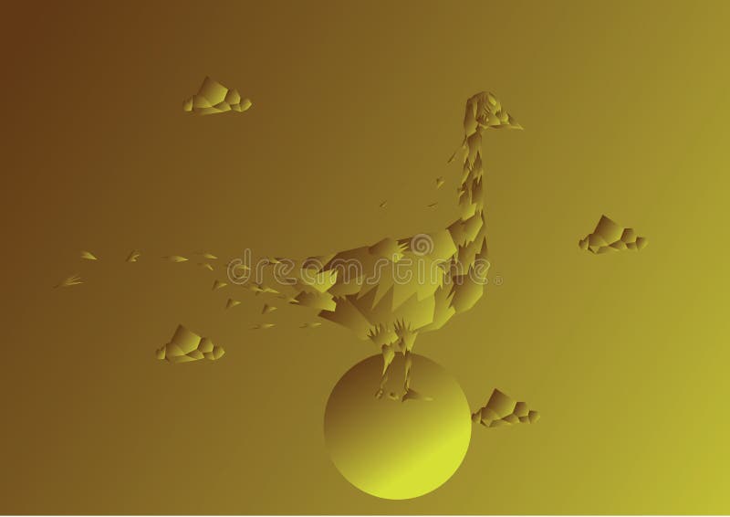 Geese. Vector Illustration Decorative Design Stock Illustration ...