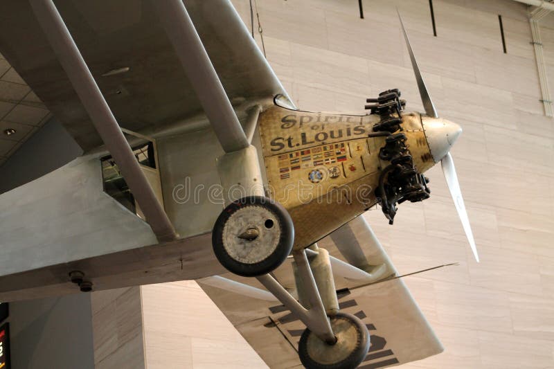 Spirit of St. Louis Vliegtuig Van Charles Lindbergh Bij De Smithsonian ...