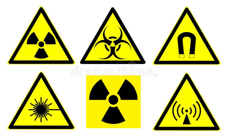 Gefahrzeichen Stellten 1 Ein Stock Abbildung - Illustration von ...