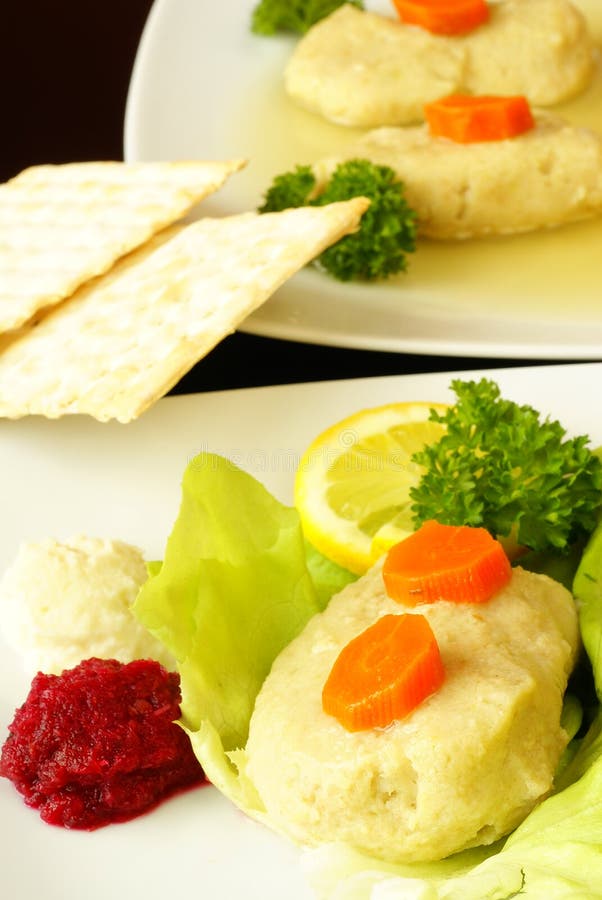 Traditional Jewish Passover Gefilte Fish Stock Photo - Image of ...