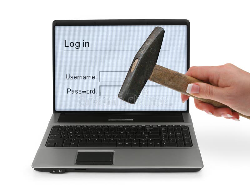 Gefrustreerd Met Computerproblemen Stock Foto - Image of uitvoeren ...