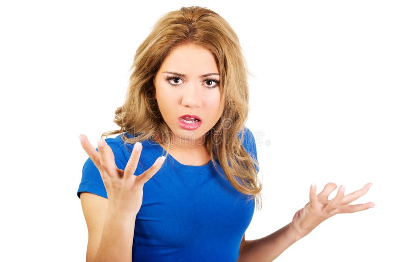 Gefrustreerde En Boze Vrouw Stock Afbeelding - Image of mensen, woede ...