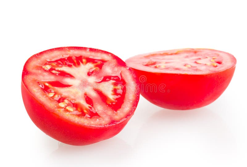 Tomatenscheibe stockfoto. Bild von geschnitten, nahaufnahme - 49443248