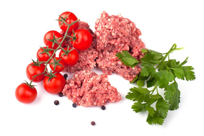 Gehacktes Rindfleisch stockbild. Bild von ungekocht, dünn - 36626763