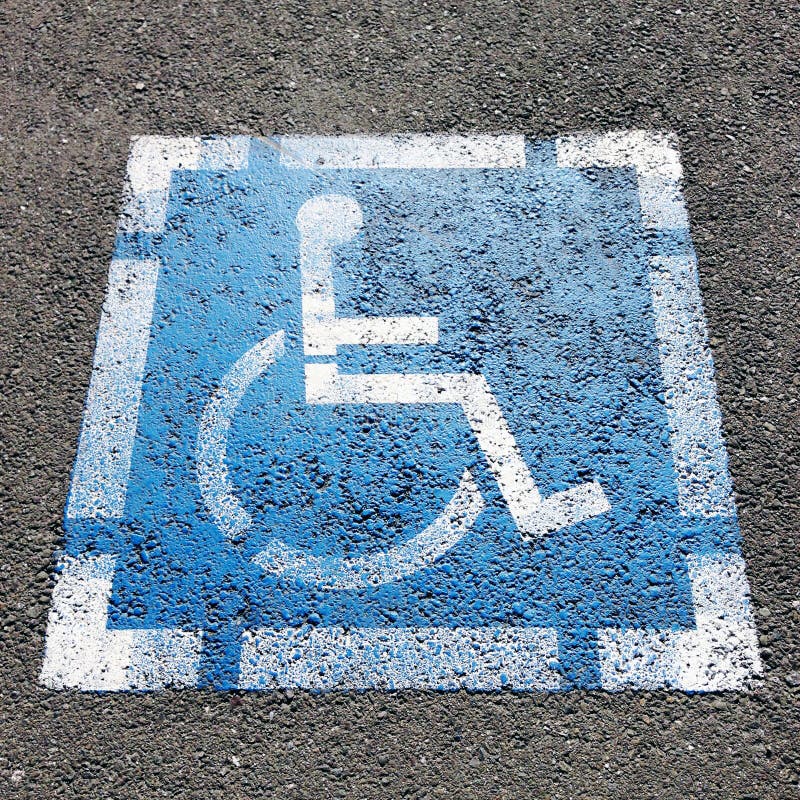 Gehandicapt Symbool Op Een Parkeren Stock Afbeelding - Image of ...