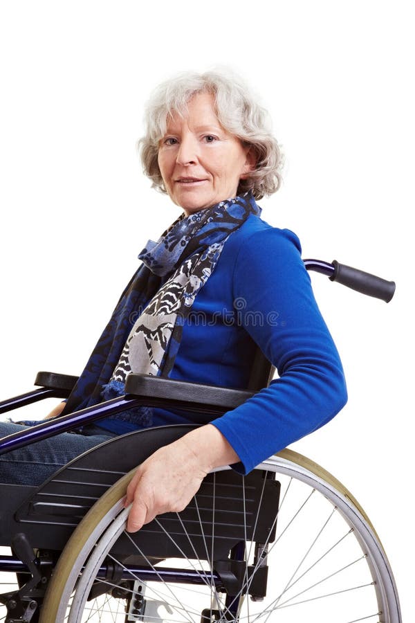 Gehandicapte Oude Vrouw in Rolstoel Stock Foto - Image of burger ...