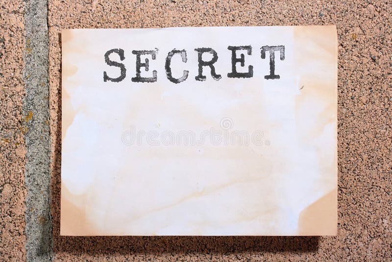 Geheim stock foto. Image of provocatie, aanplakbiljet - 14708096