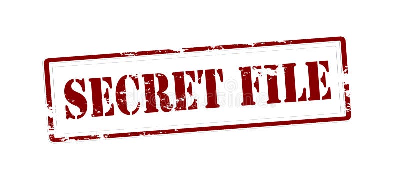 Geheime Akte vektor abbildung. Illustration von meldung - 37783373